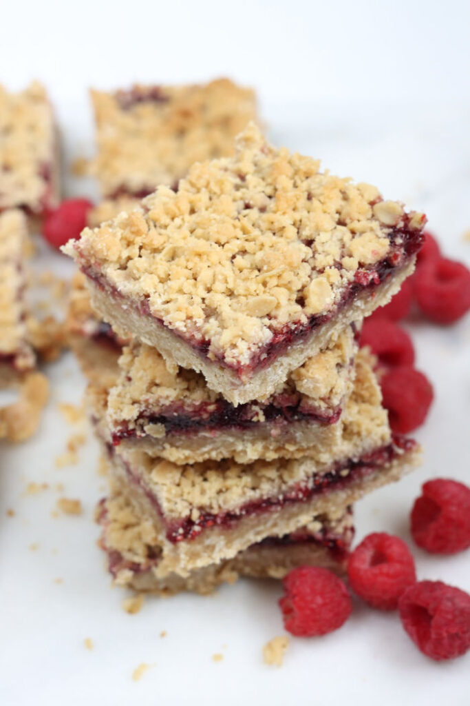 EASY Raspberry Oatmeal Bars | A Farmgirl's Kitchen