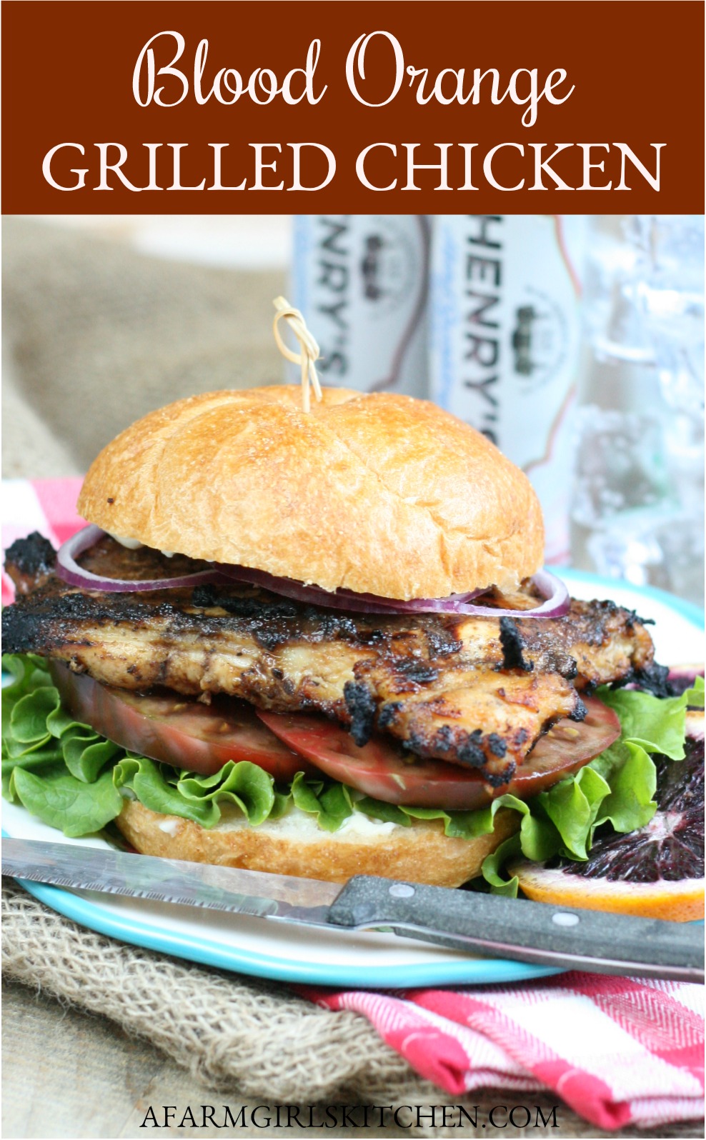 Blood Orange and Brown Sugar Grilled Chicken | A Farmgirl's Kitchen