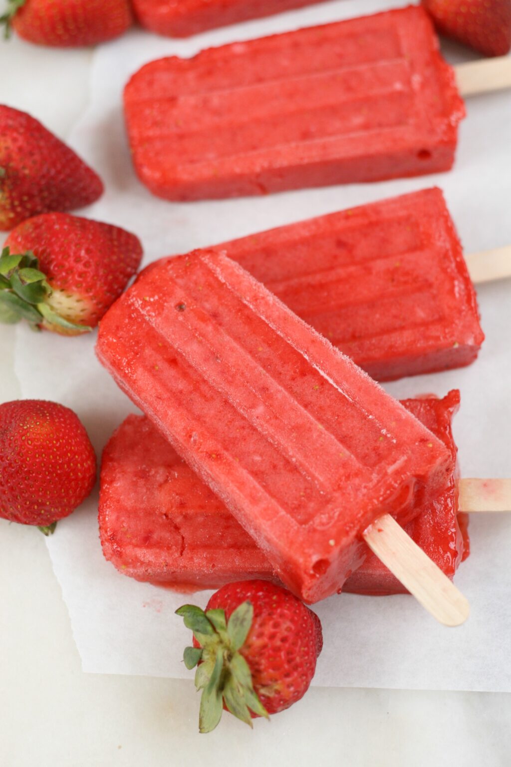 Strawberry Fruit Bars (Outshine Bars) - A Farmgirl's Kitchen®