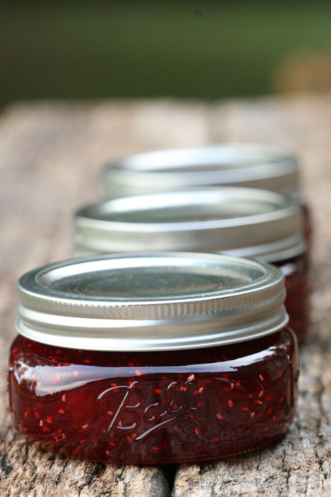 Raspberry Rhubarb Jam Recipe | A Farmgirl's Kitchen