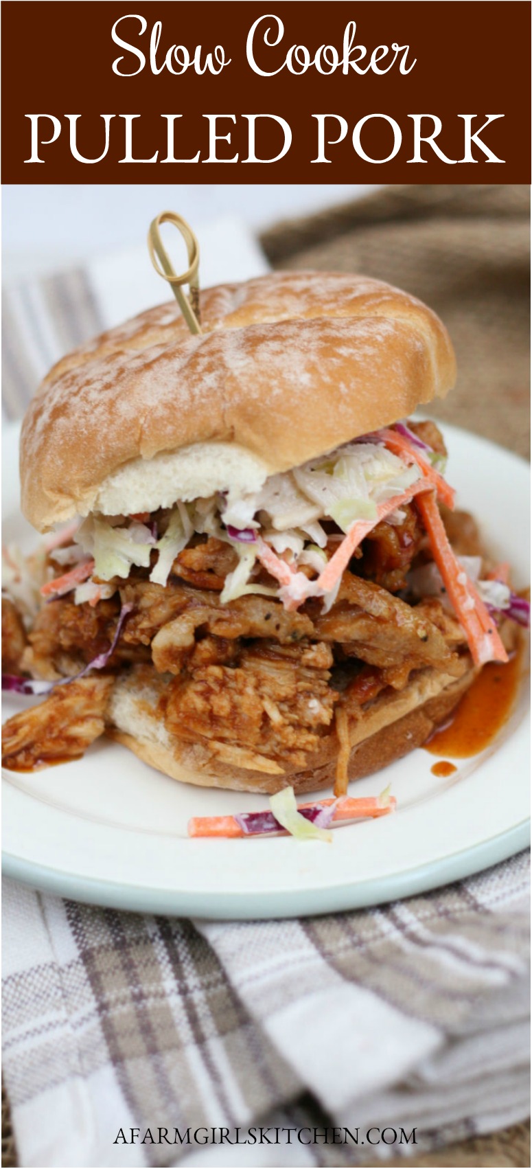EASY Apple Cider Pulled Pork | A Farmgirl's Kitchen