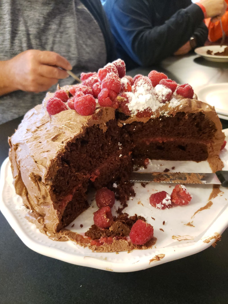 Chocolate Cake Raspberry Filling | A Farmgirl's Kitchen
