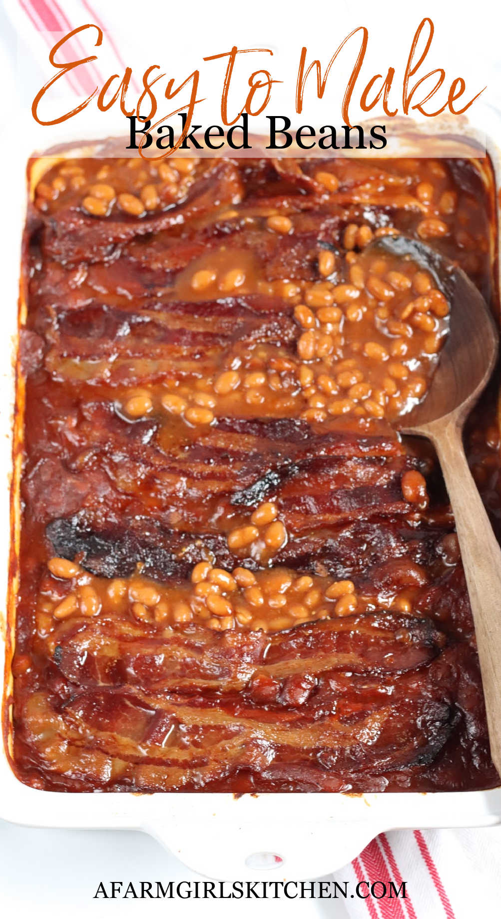 Baked Beans Recipe (summer side dish) | A Farmgirl's Kitchen