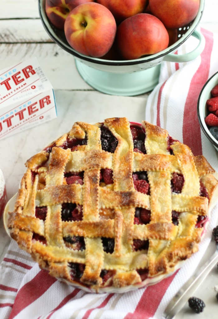 Homemade Mixed Berry Pie (Fruit Pie Recipe) | A Farmgirl's Kitchen
