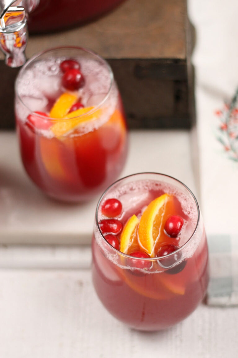 Holiday Punch (Made with 4-ingredients!) | A Farmgirl's Kitchen