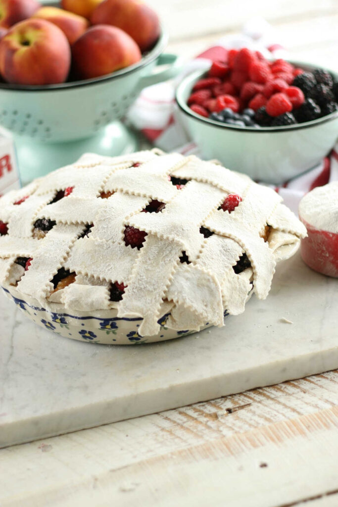 Homemade Mixed Berry Pie (Fruit Pie Recipe) | A Farmgirl's Kitchen
