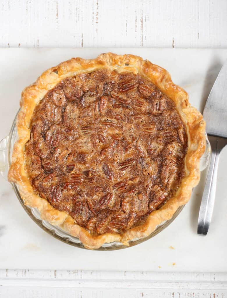 Pecan Pie Recipe (Homemade Pie Crust) | A Farmgirl's Kitchen