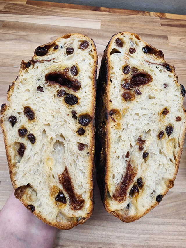 Cinnamon Raisin Sourdough Bread | A Farmgirl's Kitchen