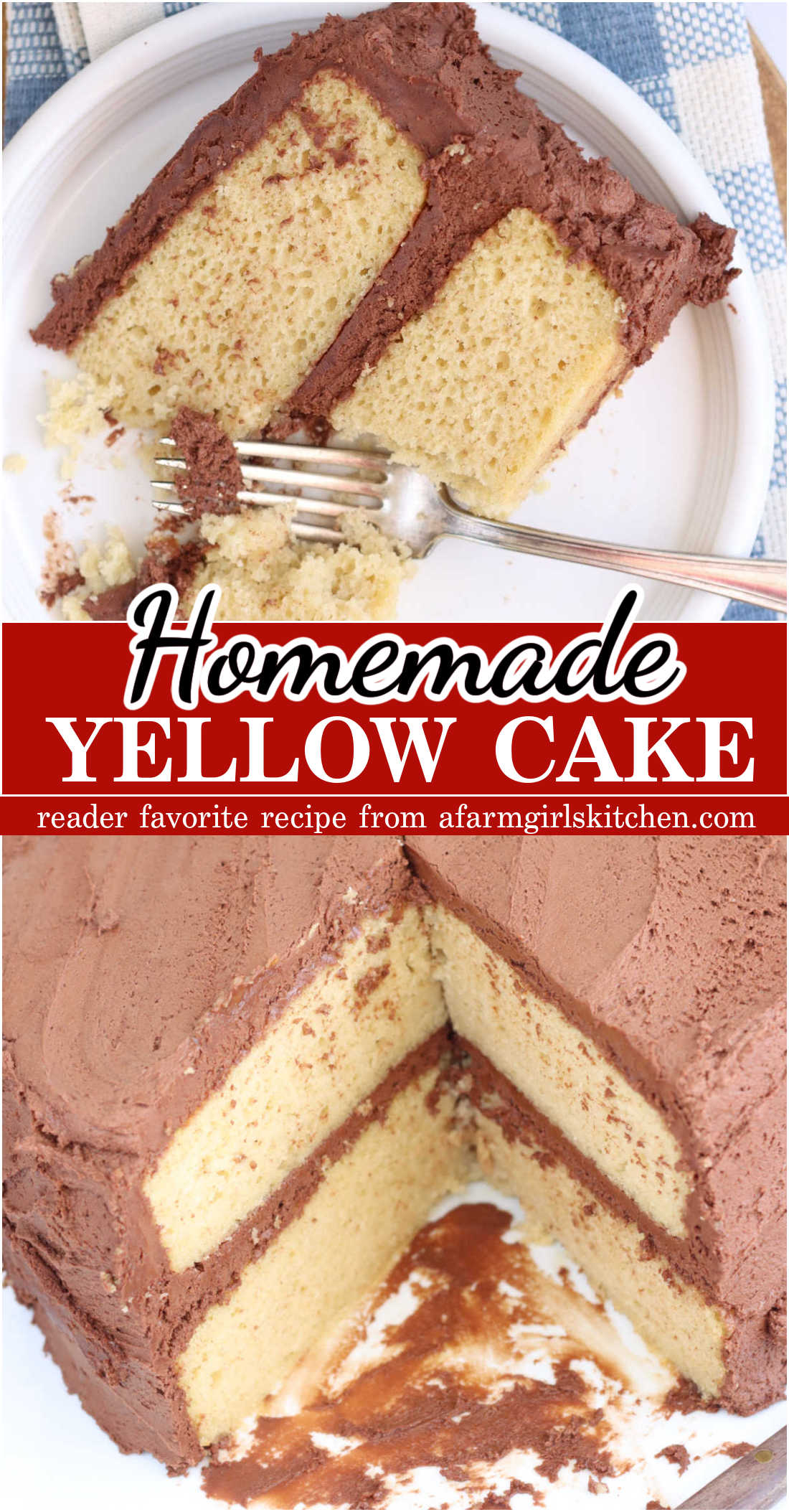 Moist Yellow Cake Recipe - A Farmgirl's Kitchen®