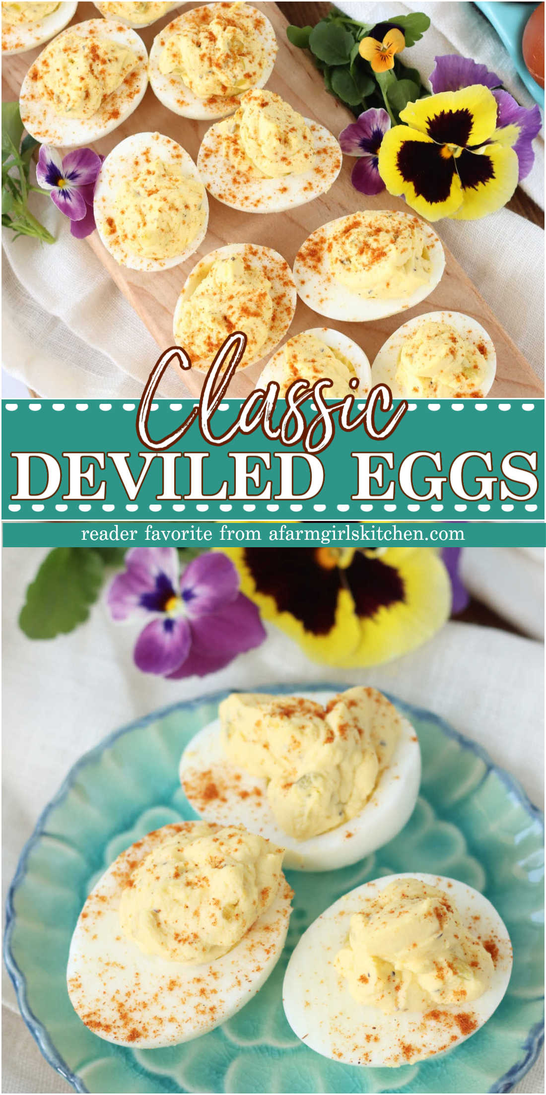 Classic Deviled Eggs - A Farmgirl's Kitchen®