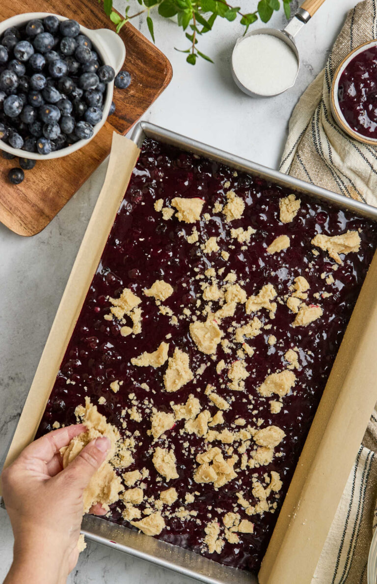 Blueberry Crumb Bars - A Farmgirl's Kitchen®