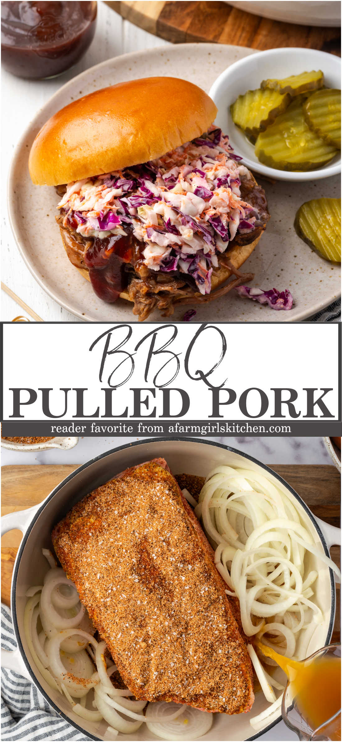 BBQ Pulled Pork in Oven - A Farmgirl's Kitchen®